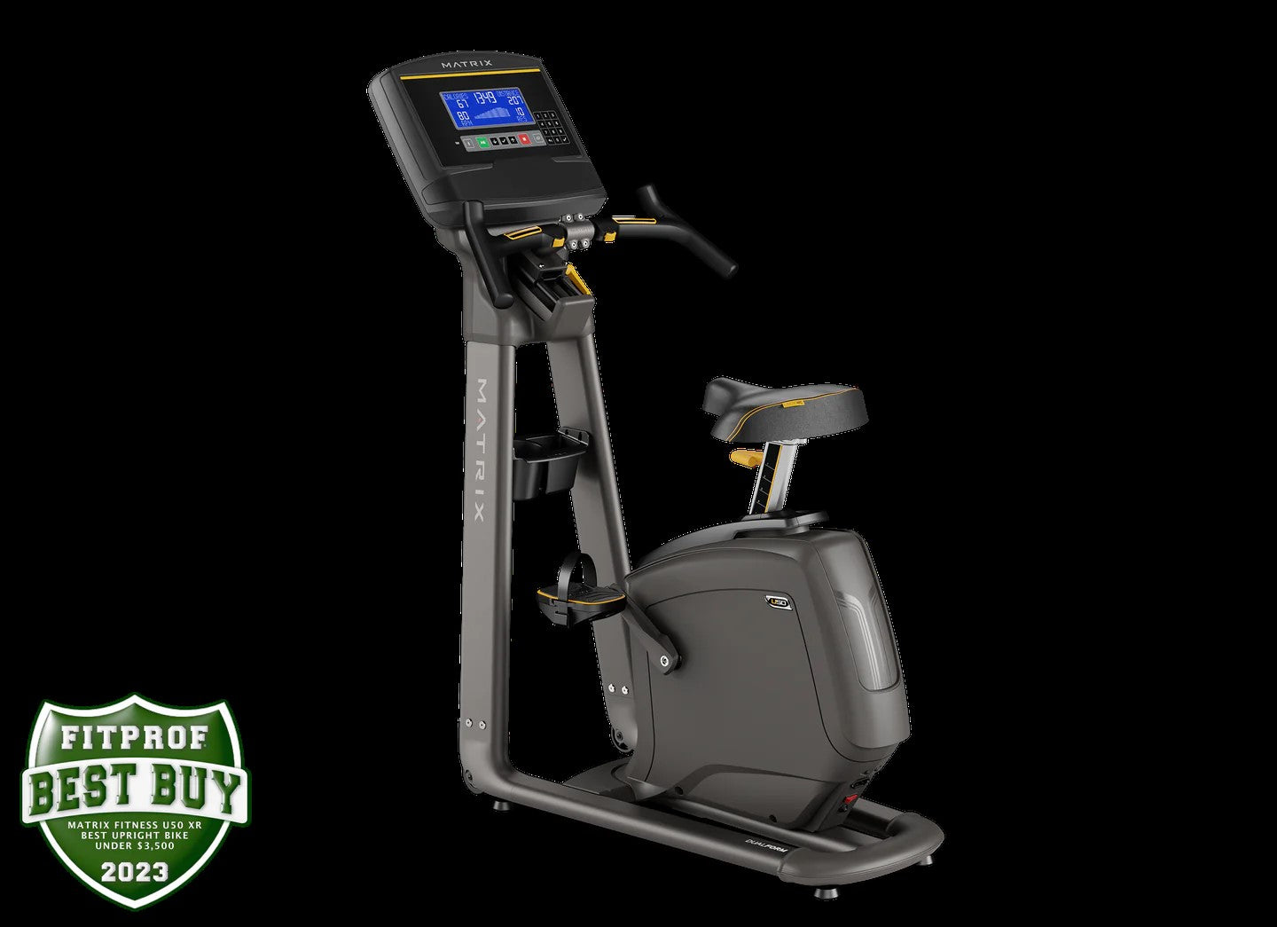 Matrix Fitness U50 Twin Mast Upright Bike w/ Induction Brake